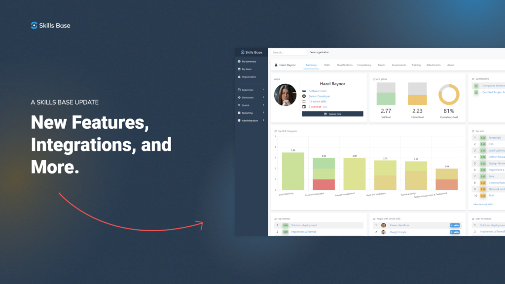 A Skills Base Product Update | New Features, Integrations & More
